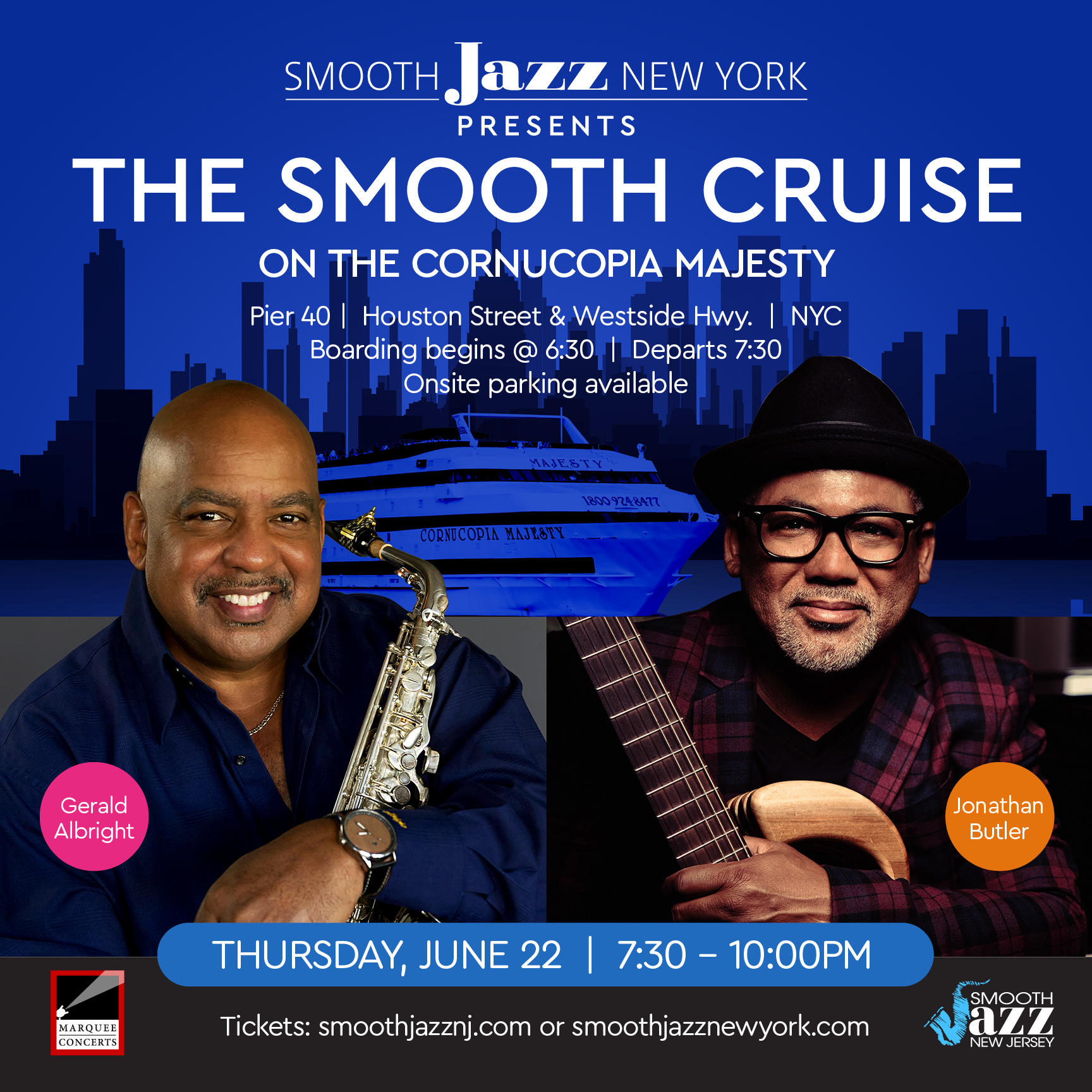 Smooth Jazz New Jersey | Smooth Cruise: Jonathan Butler & Gerald Albright